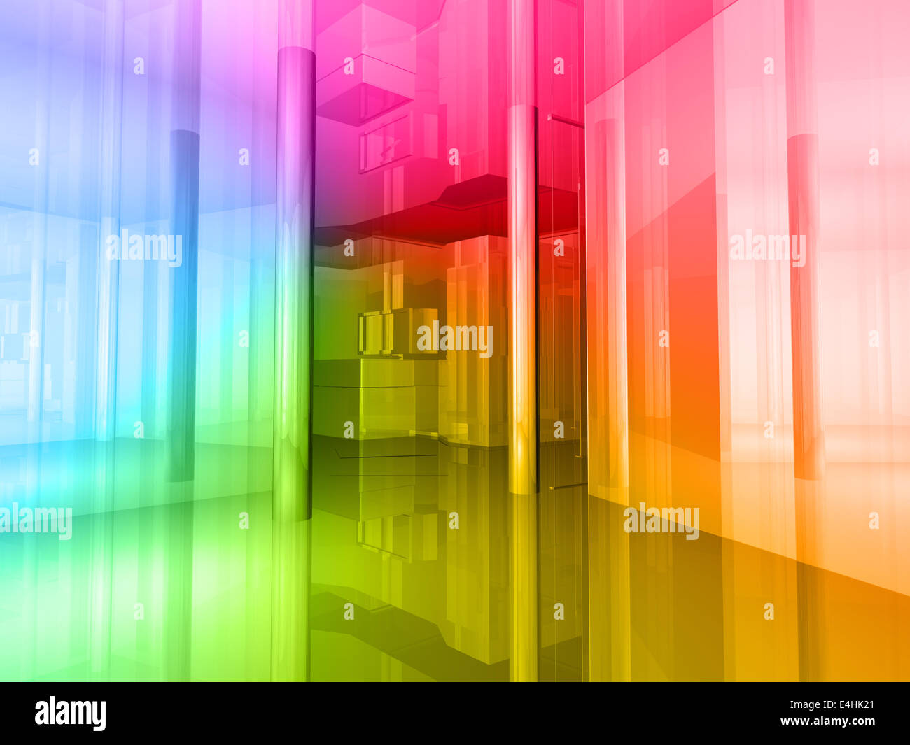 conceptual architecture, open space of colors Stock Photo - Alamy