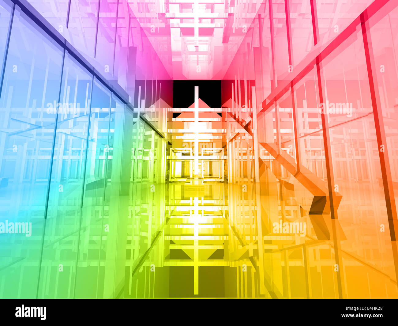 conceptual architecture, open space of colors Stock Photo - Alamy