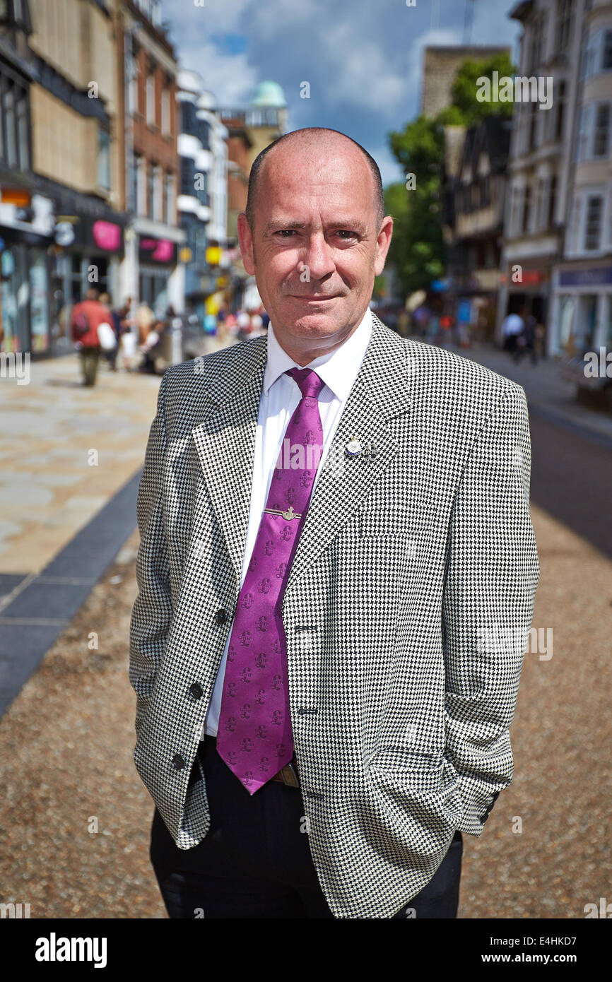 Dickie Bird, Chairman of the Cherwell Branch of UKIP, pictured in ...