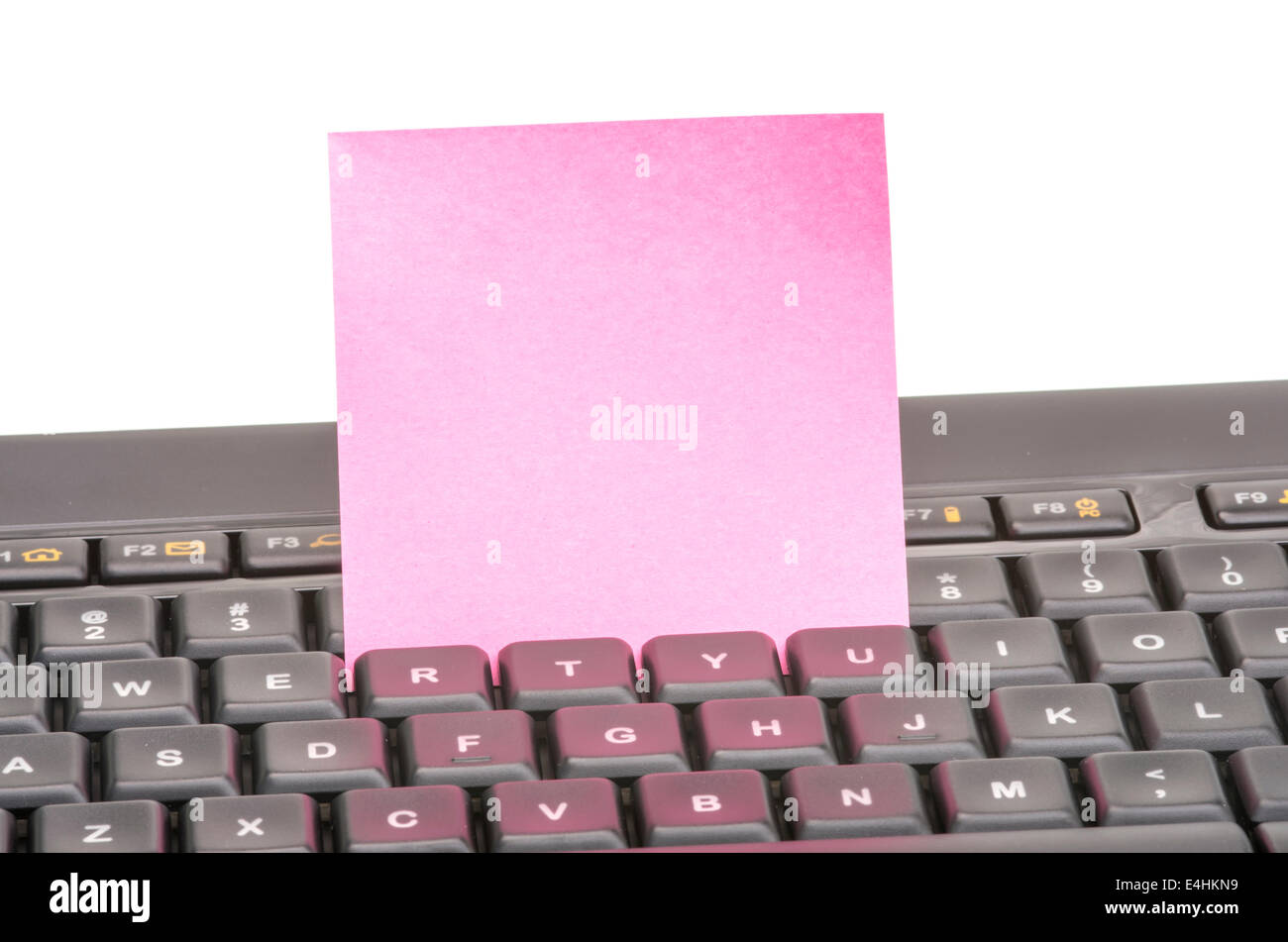 Note Computer Keyboard Post It High Resolution Stock Photography and ...