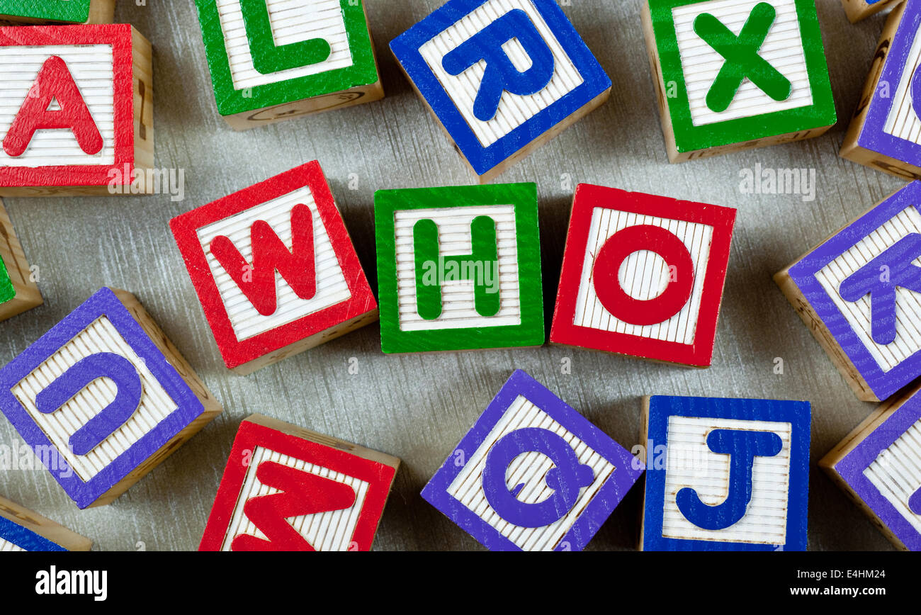 Wooden letter blocks forming word hi-res stock photography and images ...