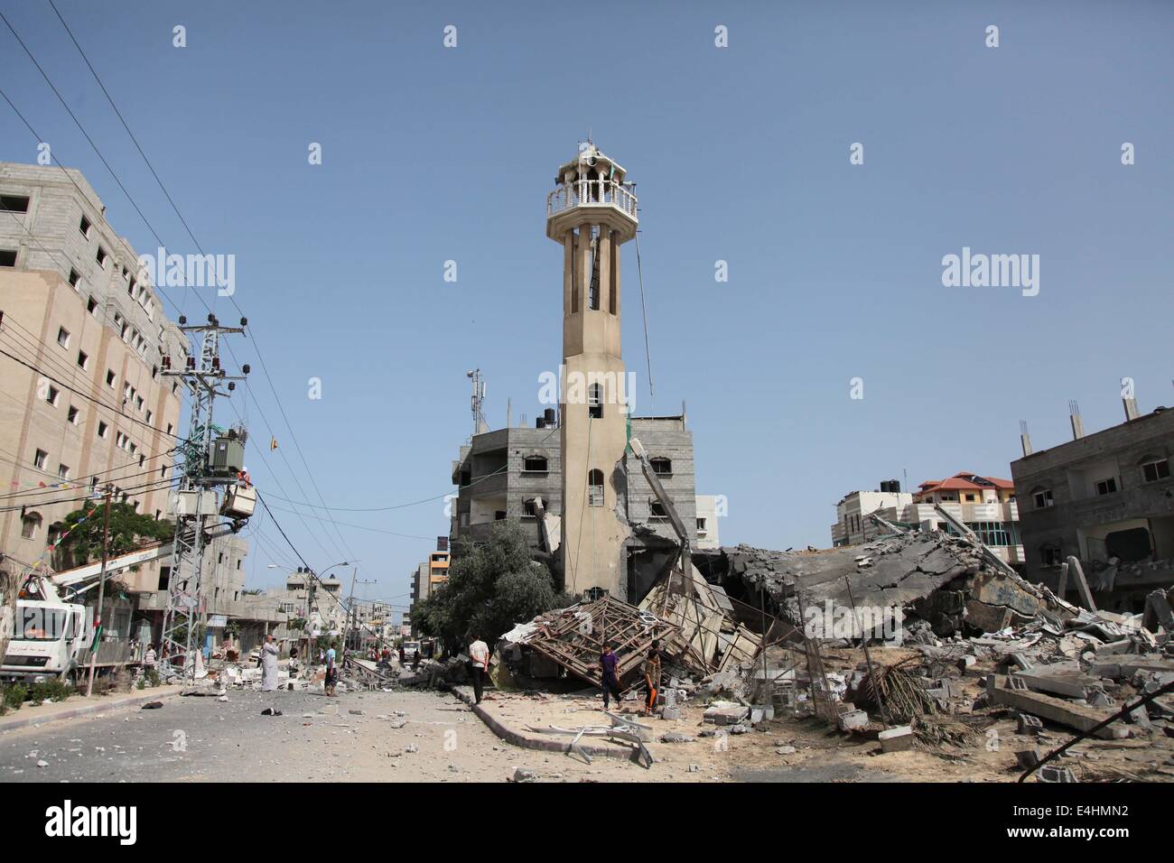 Nuseirat, Gaza Strip, Palestinian Territory. 12th July, 2014 ...