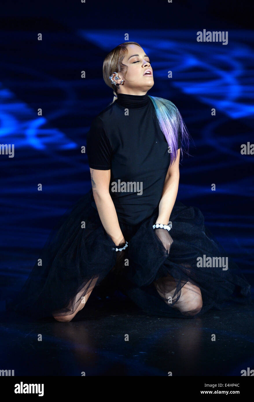 Berlin, Germany. 11th July, 2014. British singer Rita Ora performs at ...