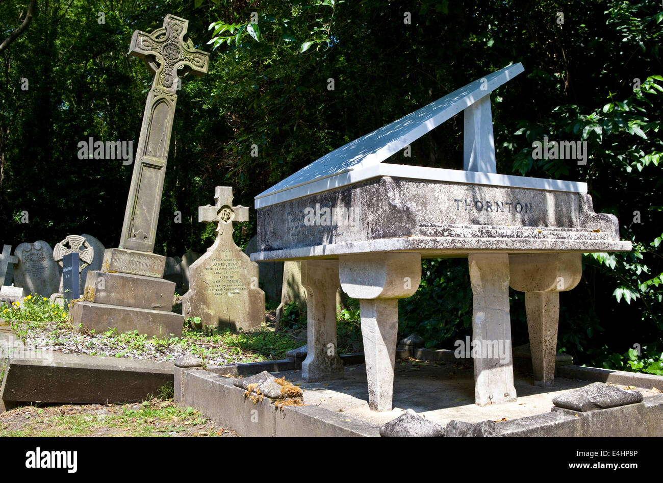 Headstone highgate cemetery hi-res stock photography and images - Alamy