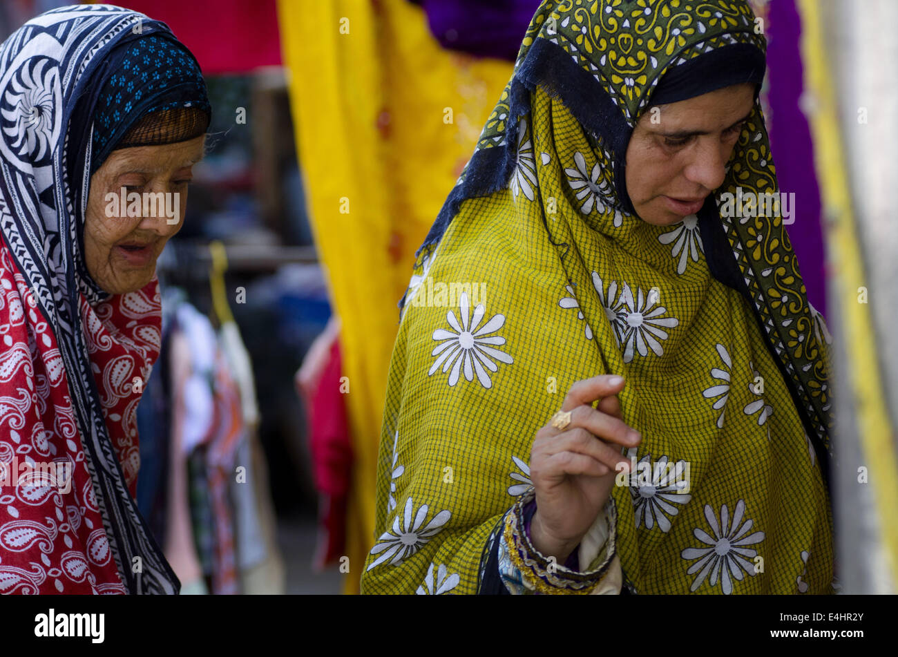 Ibra, Oman. 28th May, 2014. Old women at womens market in Ibra.Oman is ...