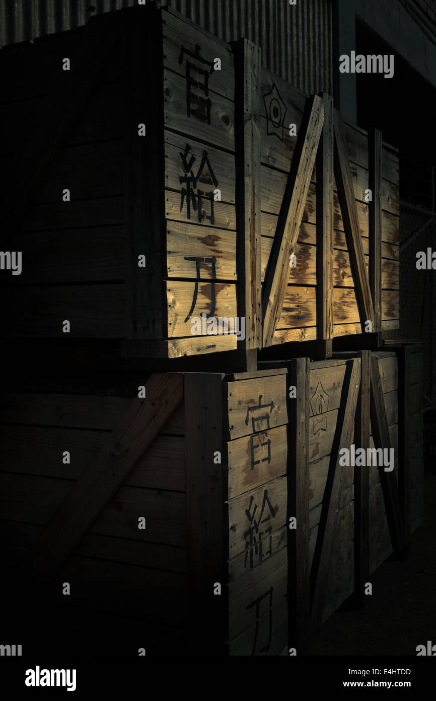 Traditional Wooden Packing Crates High Resolution Stock Photography and ...