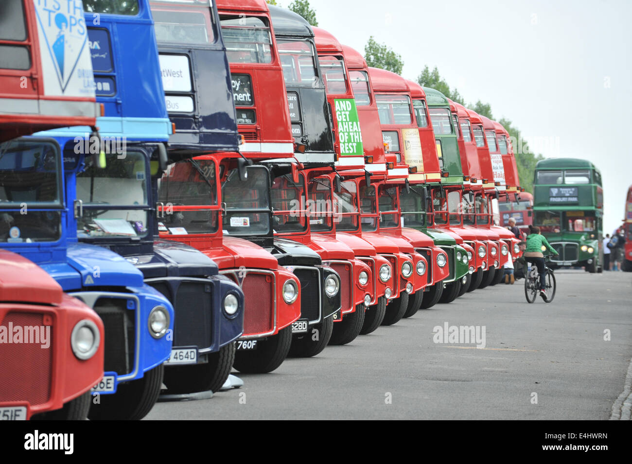 Finsbury Park, London, UK. 12th July 2014. Routemaster Bus Festival in ...