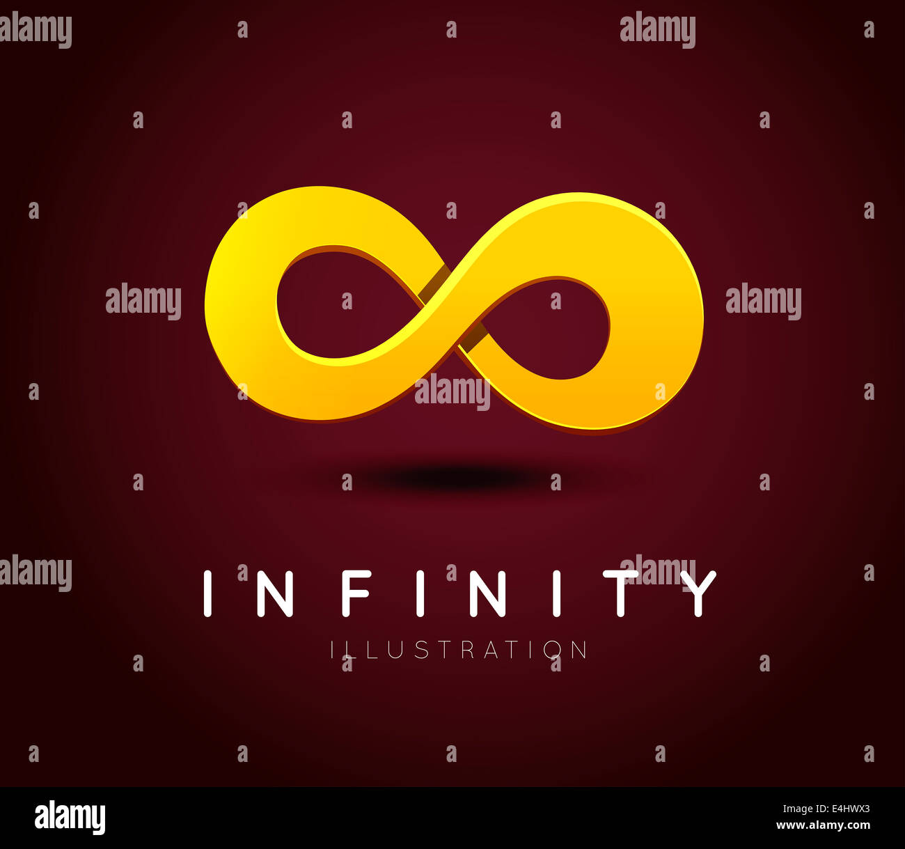 Orange infinity symbol vector illustration hi-res stock photography and ...