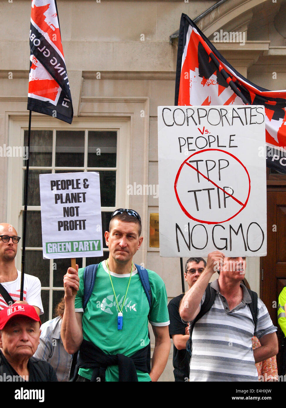 Gmo protest police hi-res stock photography and images - Alamy