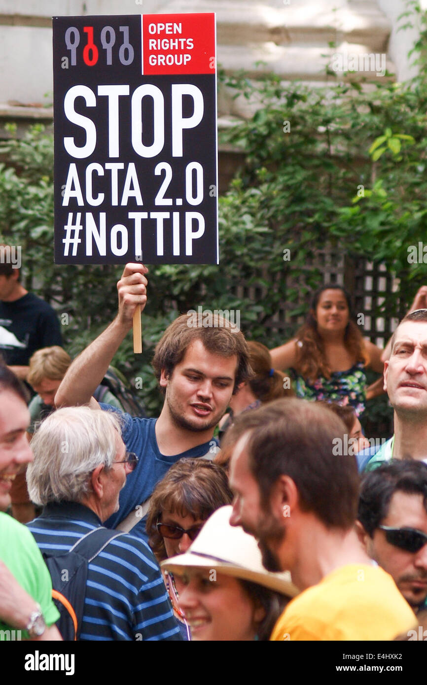 Acta protest hi-res stock photography and images - Alamy