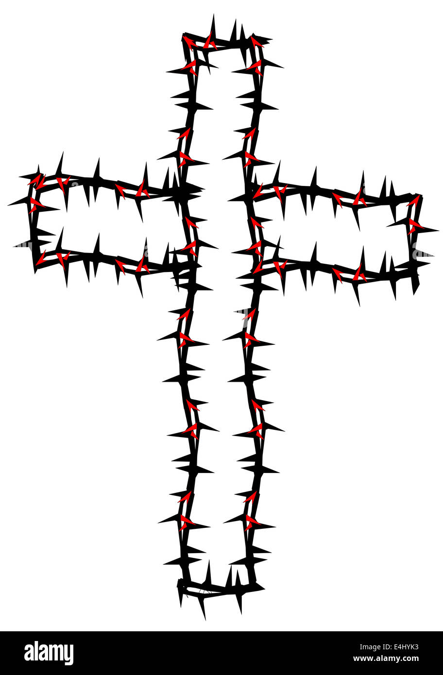 Christian cross thorn Cut Out Stock Images & Pictures - Alamy