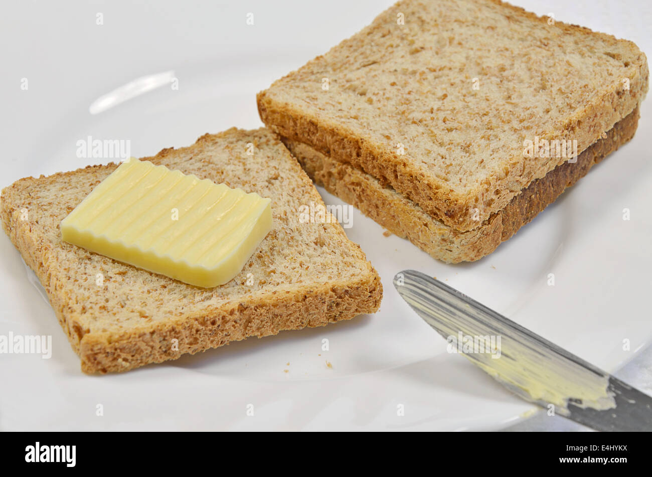 Toast butter close up hi-res stock photography and images - Alamy