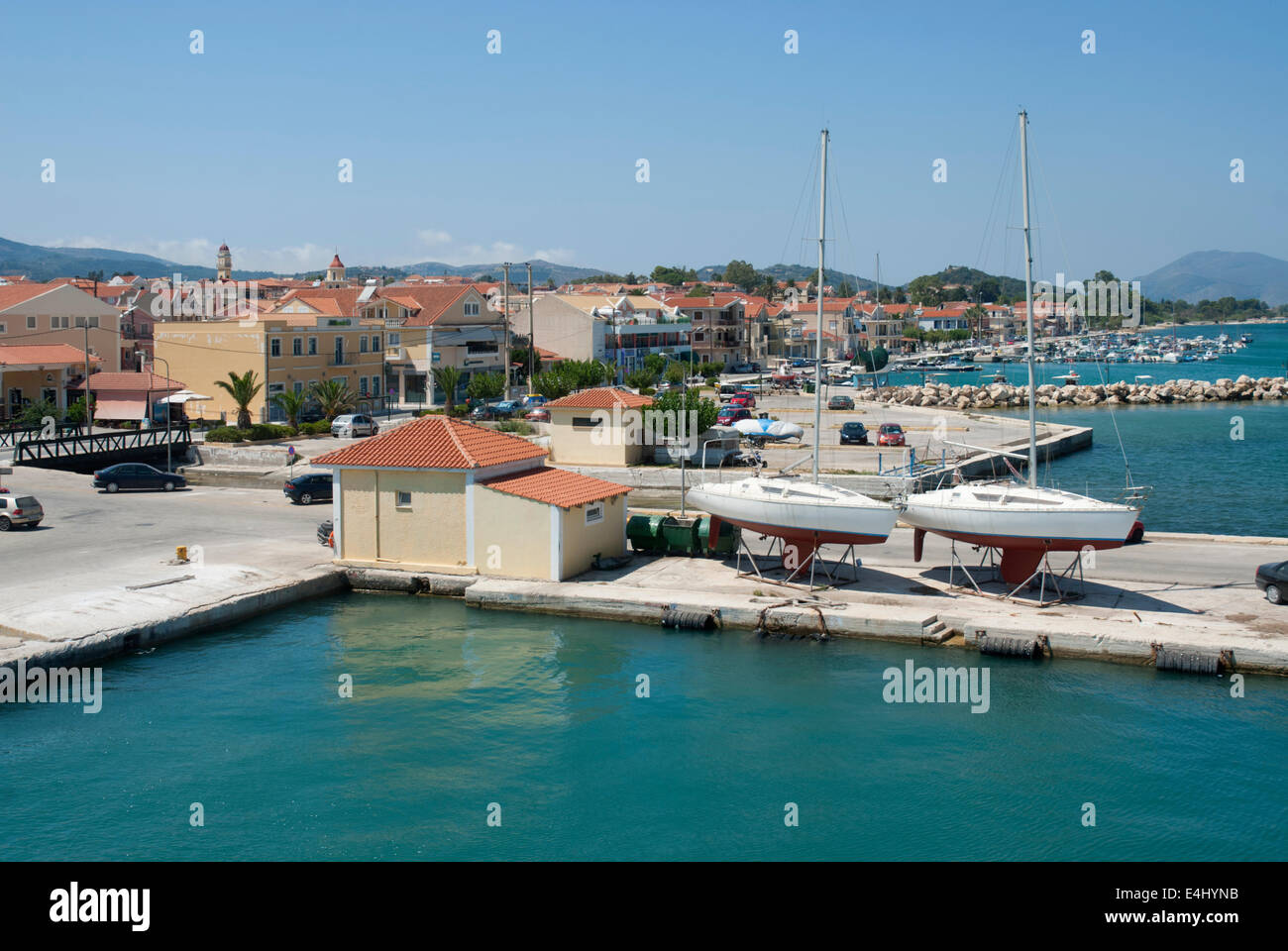 Harbour at Lixouri Kefalonia Greece Stock Photo - Alamy