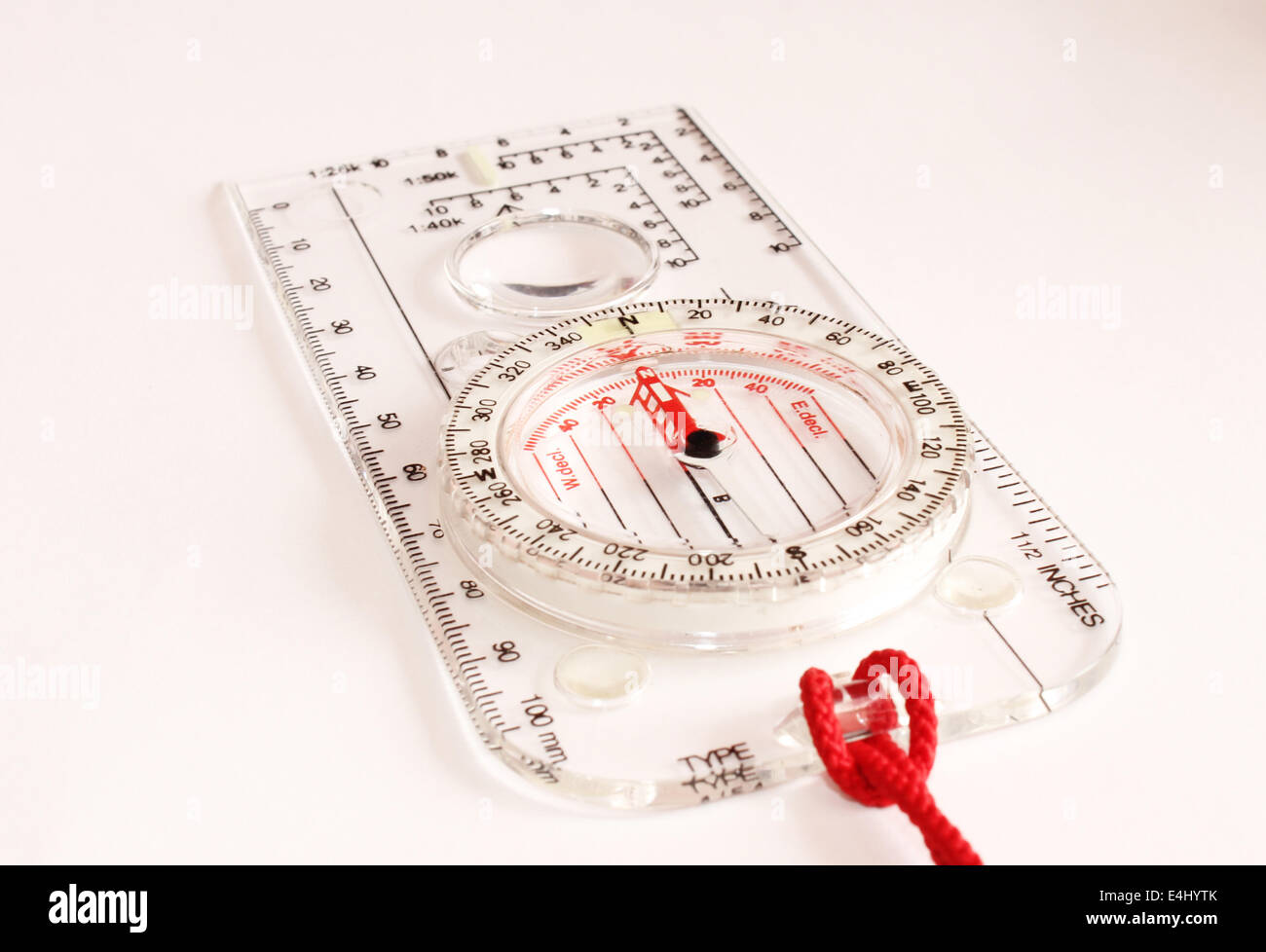 Transparent compass isolated on a white background Stock Photo - Alamy