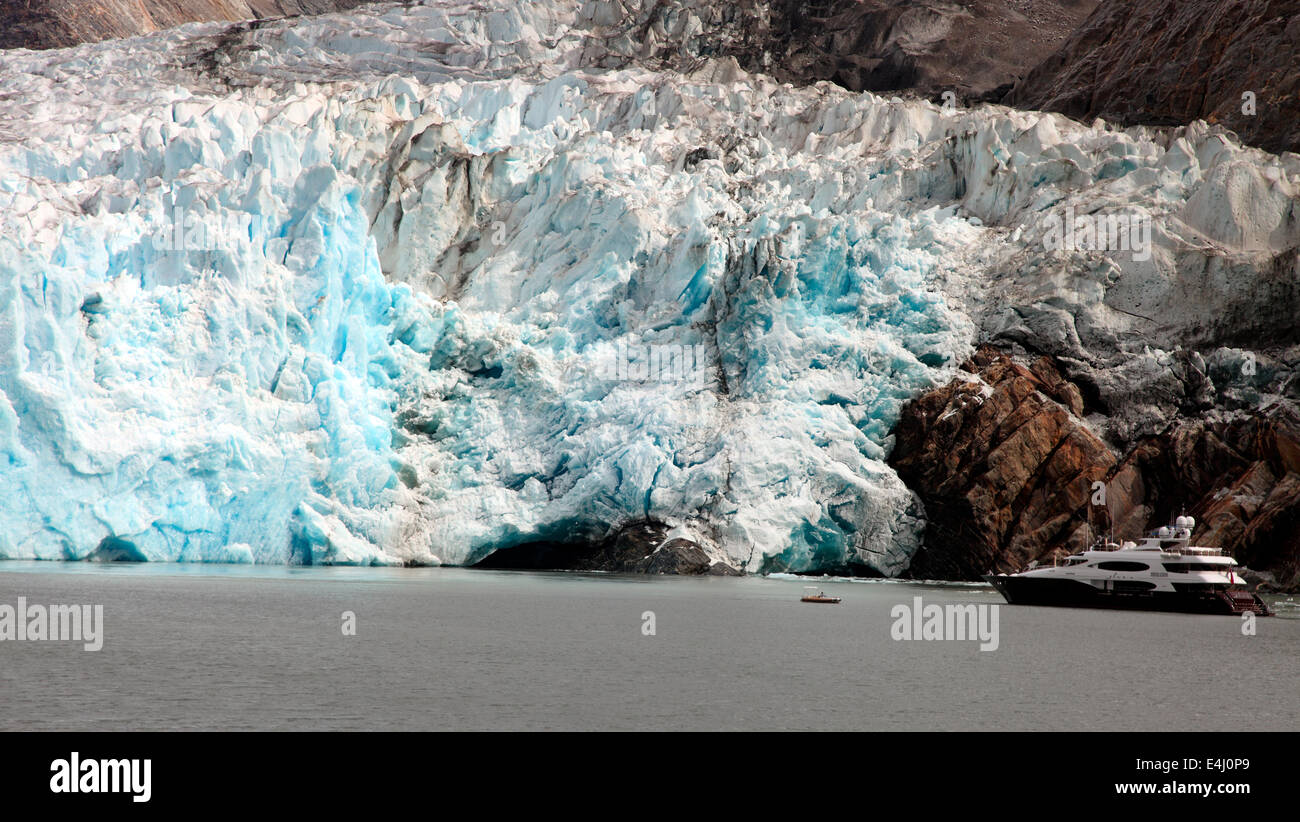 Sawyer Glacier in Tracy Arm Fiord Alaska Stock Photo - Alamy