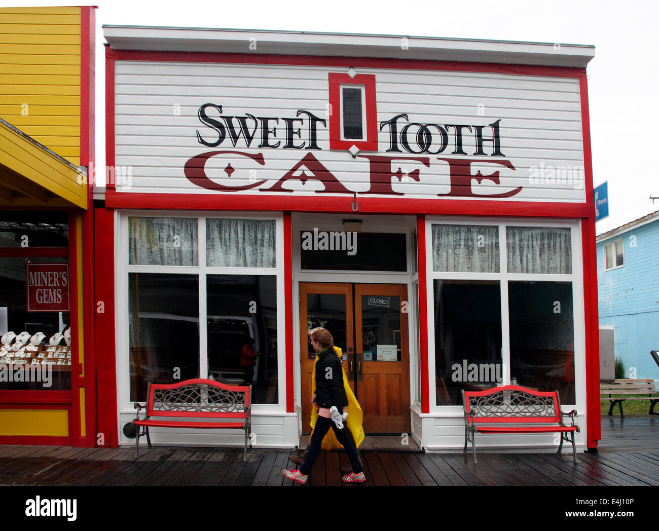 Sweet Tooth Cafe Skagway Stock Photo - Alamy