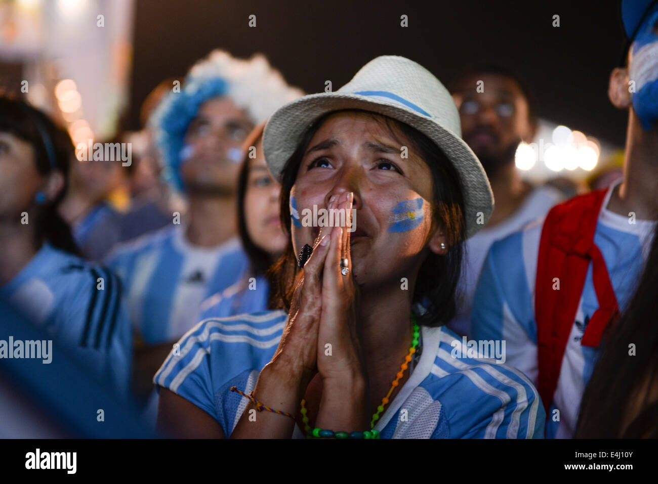 Brazil fan crying fifa world cup hi-res stock photography and images ...