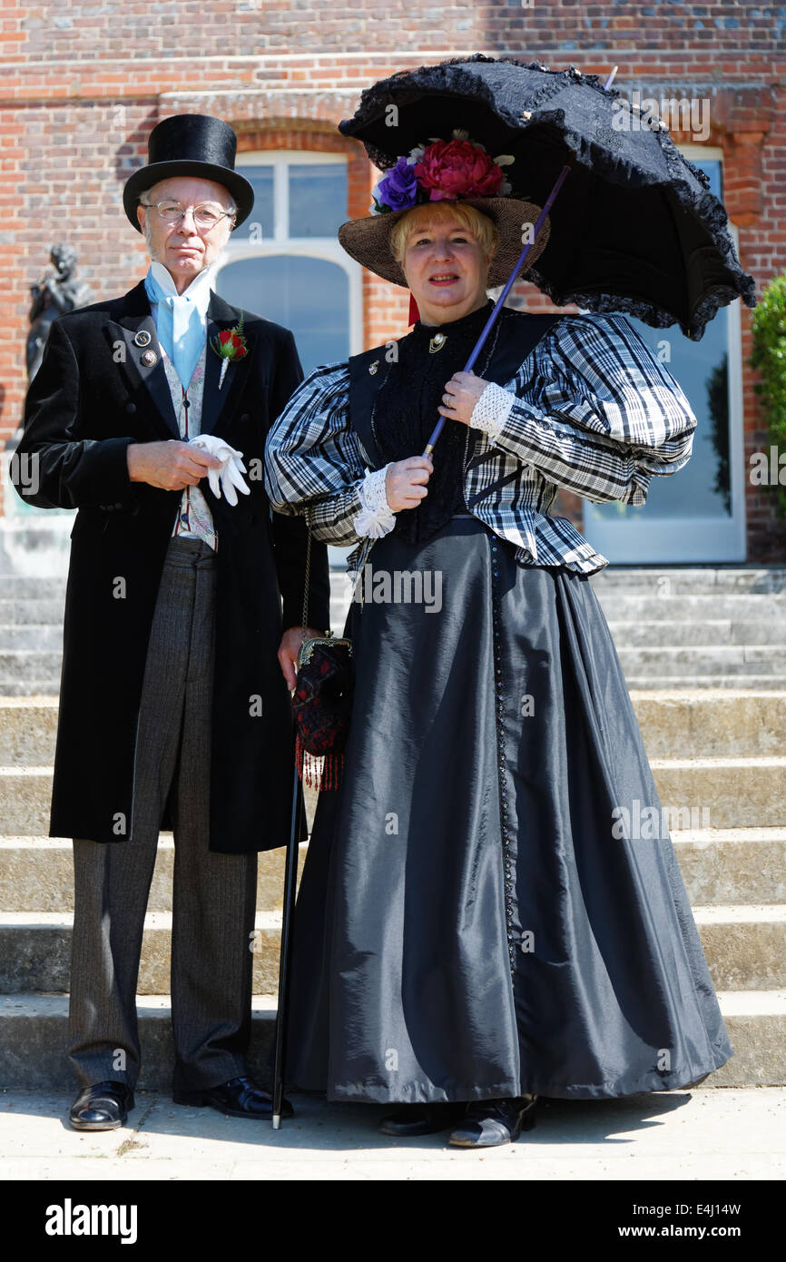 Members of the Victorian Strollers walk the grounds of Hughenden Manor ...