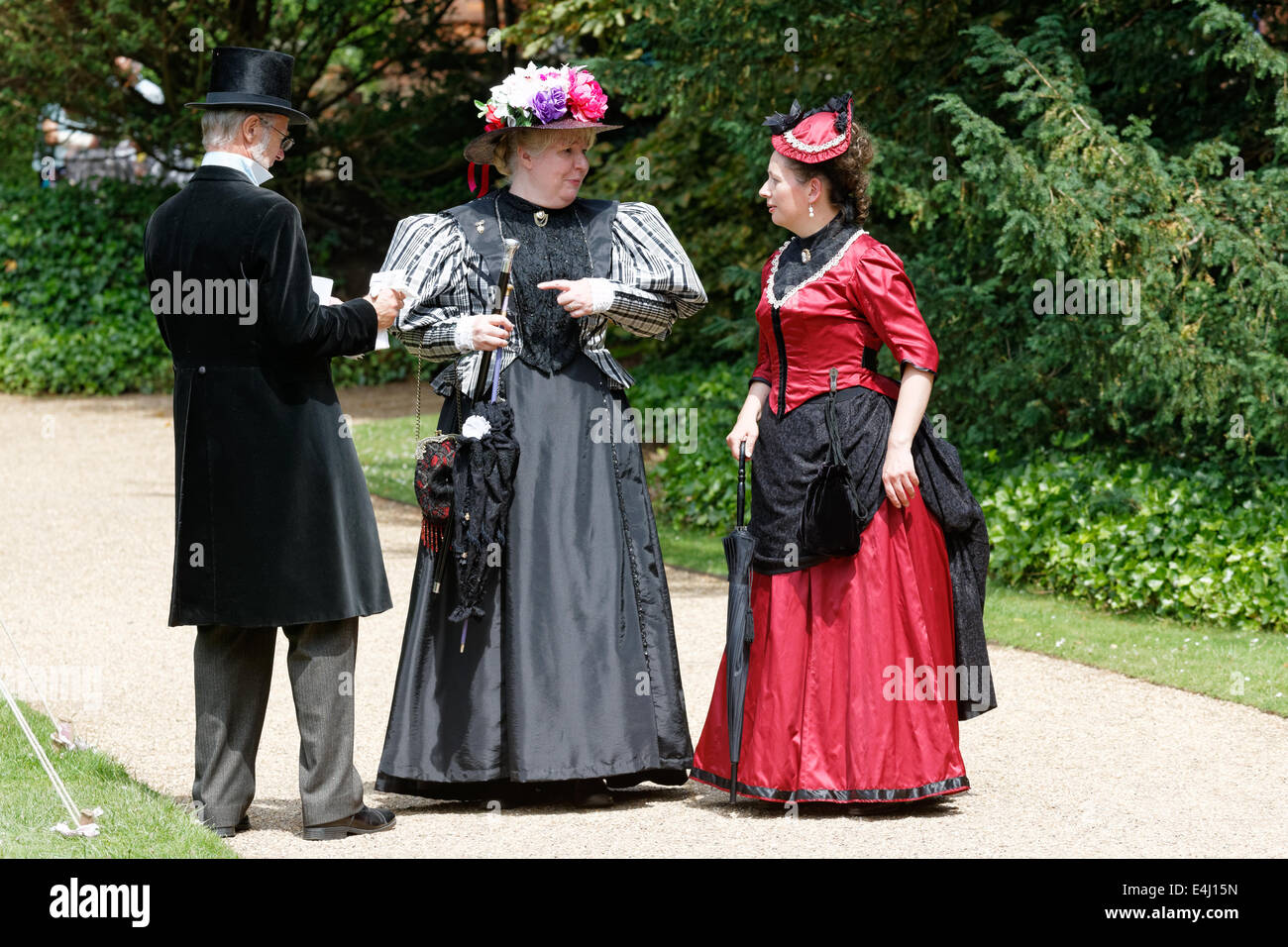 Members of the Victorian Strollers walk the grounds of Hughenden Manor ...