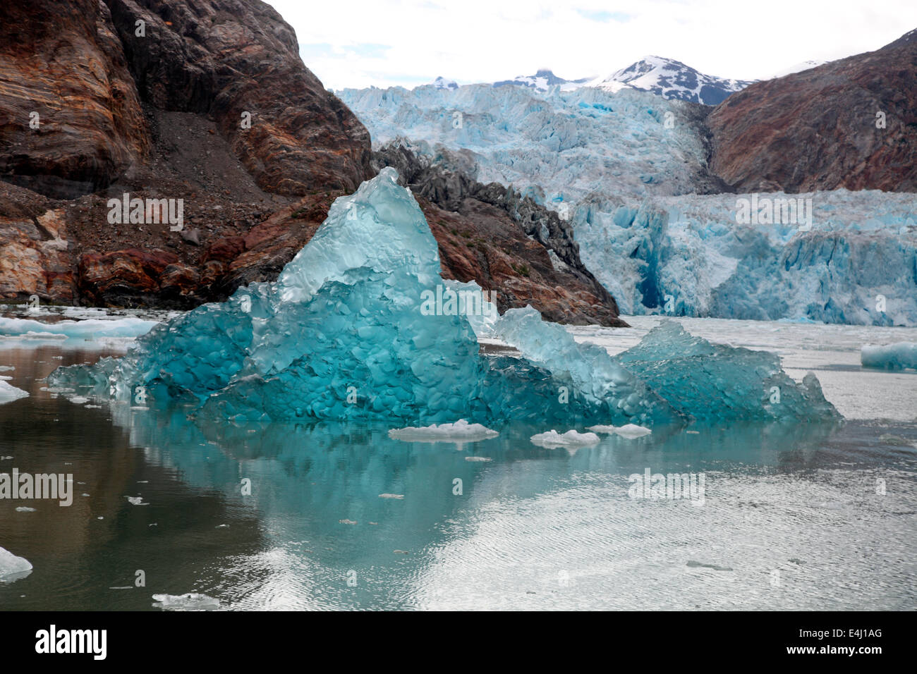 South Sawyer Glacier in Tracy Arm Fiord Alaska Stock Photo - Alamy