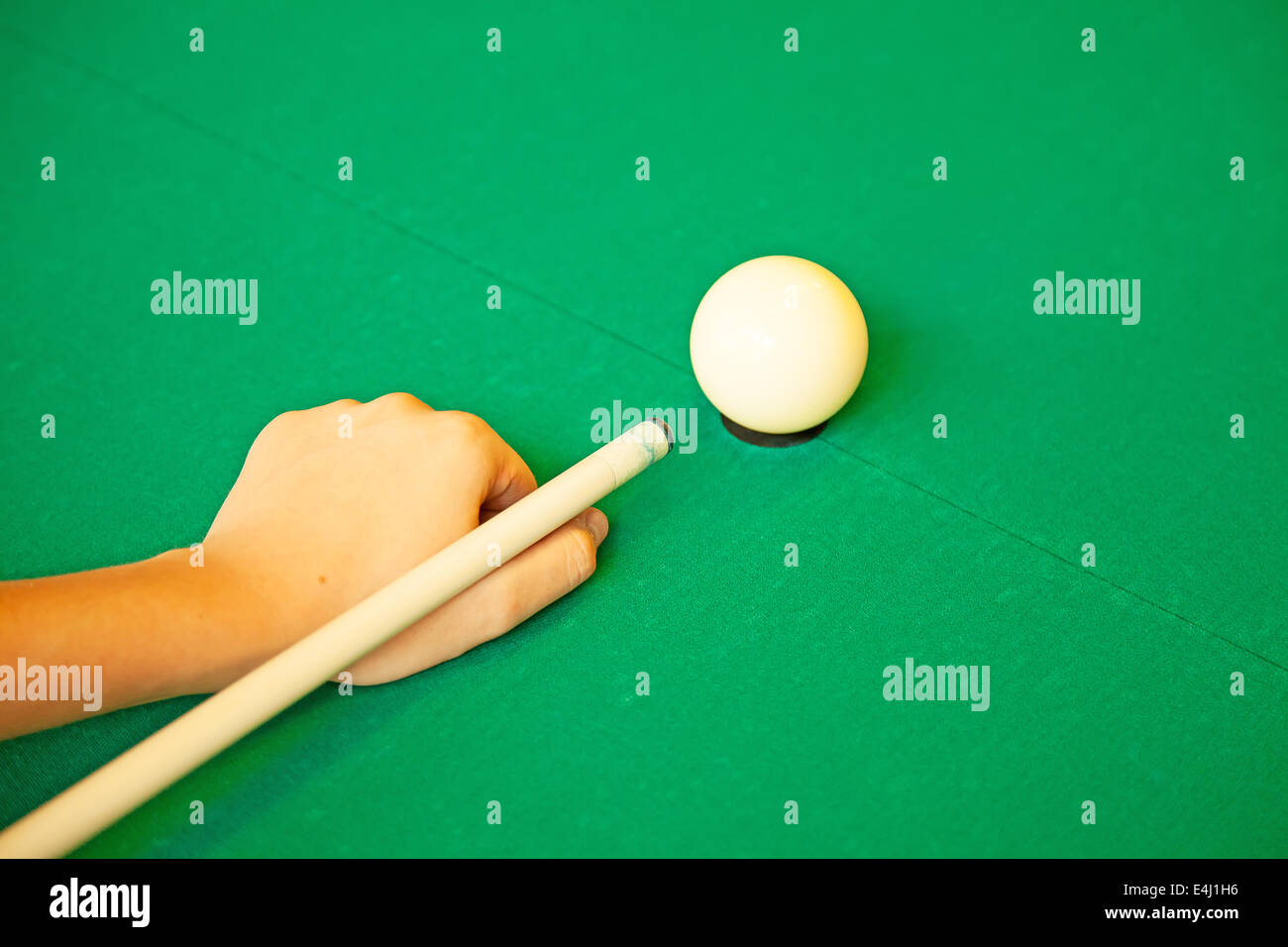 Pool black ball collide white ball hi-res stock photography and images ...