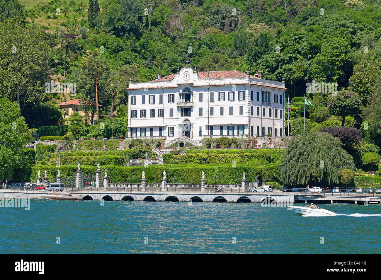 Panoramic view of Cernobbio town (Como lake, Italy Stock Photo - Alamy
