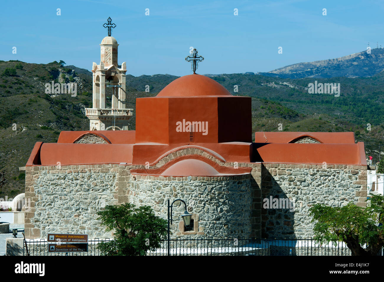 Griechenland, Rhodos, Asklipio (Asklipion), Kirche Kimisis tis ...