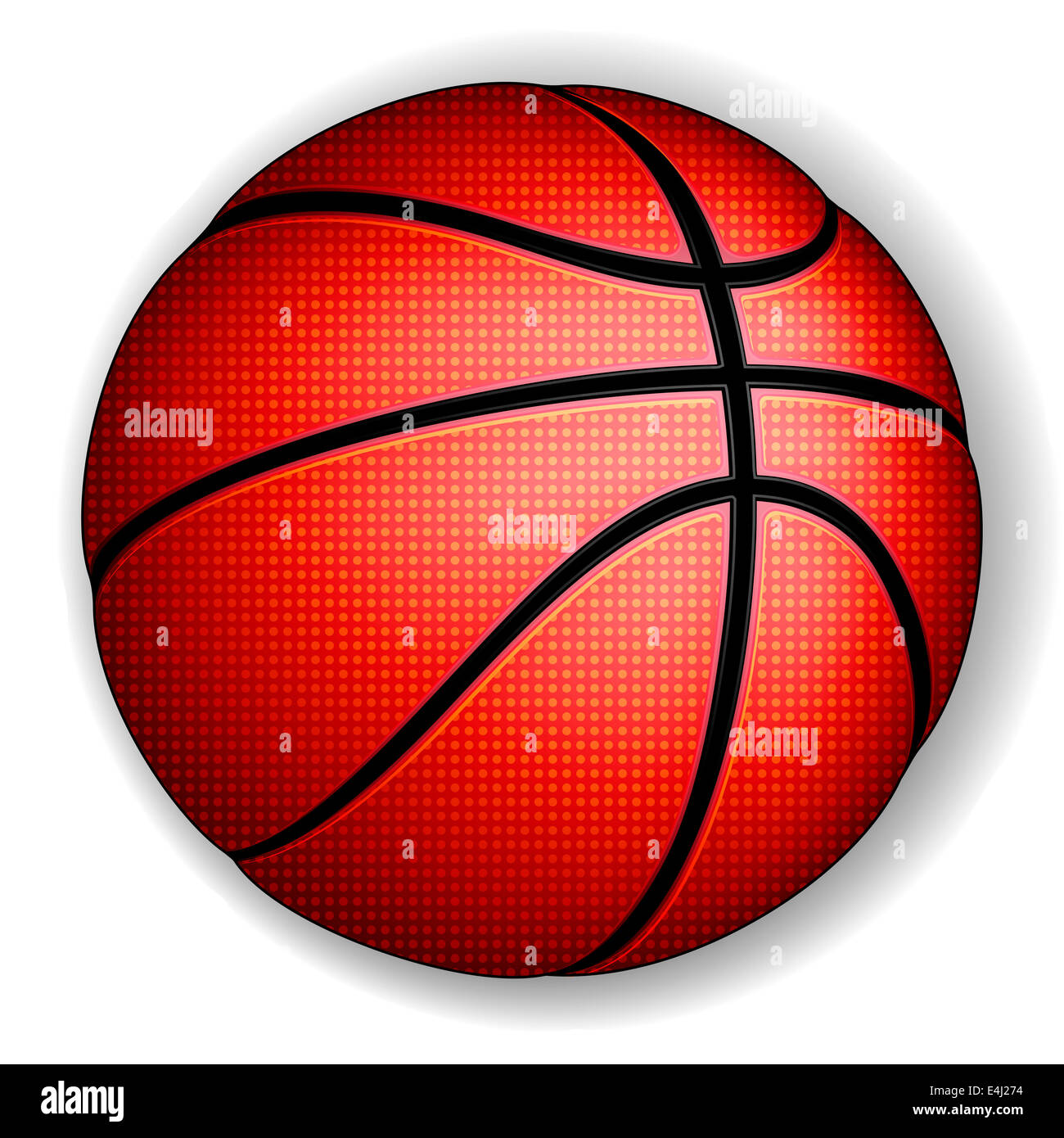 Basketball ball, vector Stock Photo - Alamy