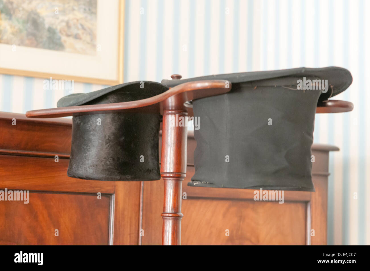 Wooden hat stand hi-res stock photography and images - Alamy