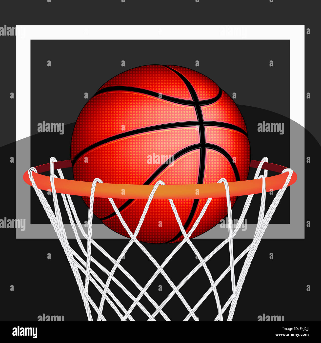 Basketball ball, vector Stock Photo - Alamy