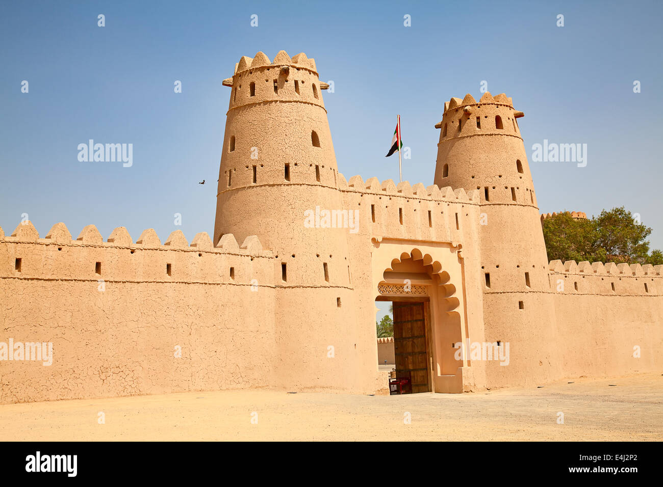 Famous Jahili fort in Al Ain oasis, United Arab Emirates Stock Photo ...