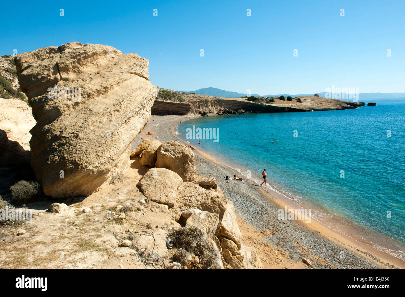 Monolithos rhodes beach hi-res stock photography and images - Alamy