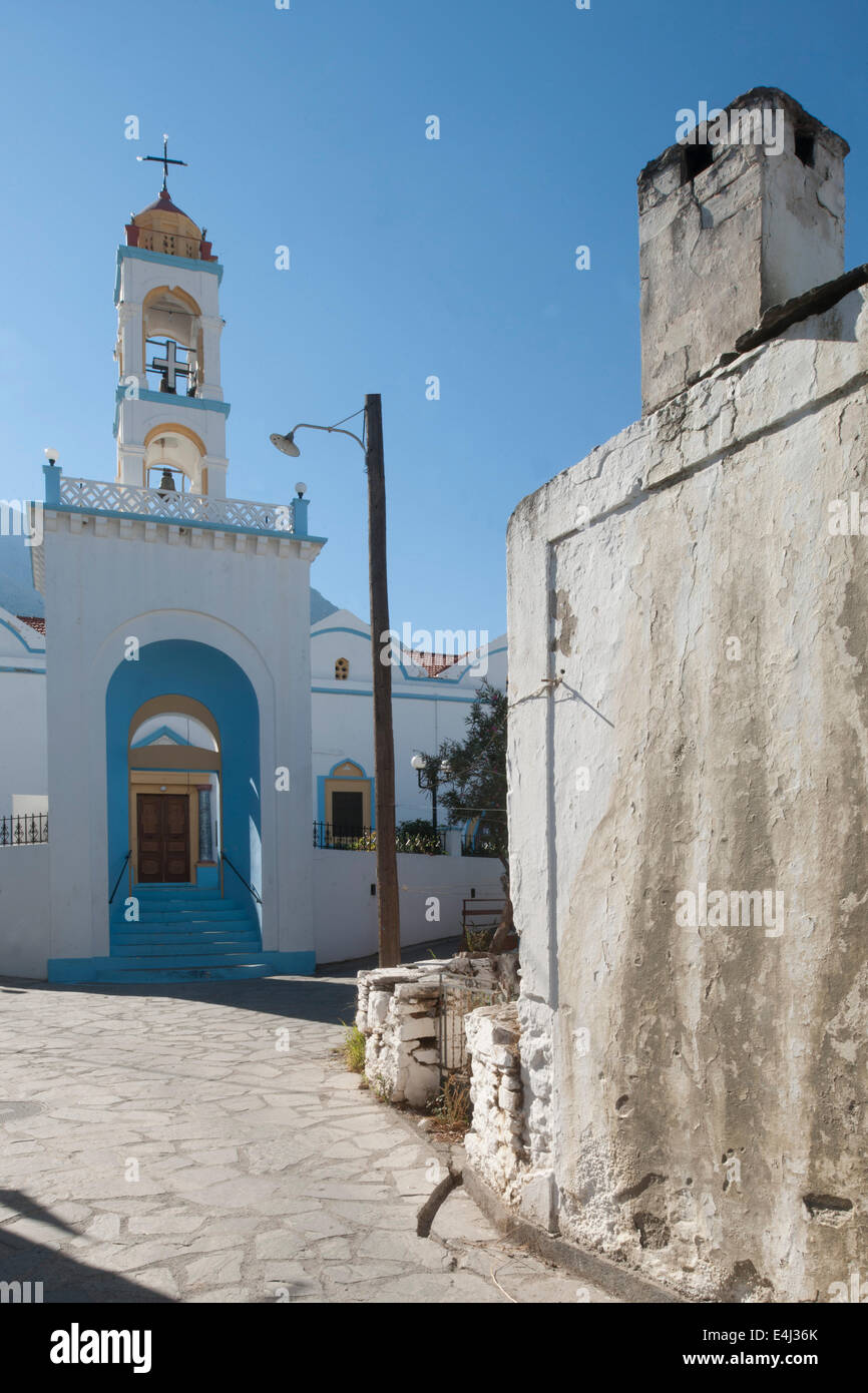 Griechenland, Rhodos, Embona, Bergdorf am Fuße des 1215 Meter hohen ...