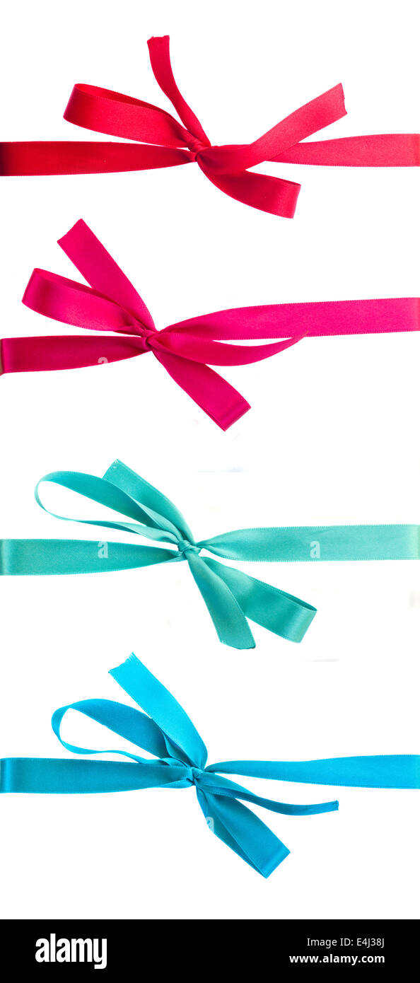 set of ribbons with bows Stock Photo - Alamy