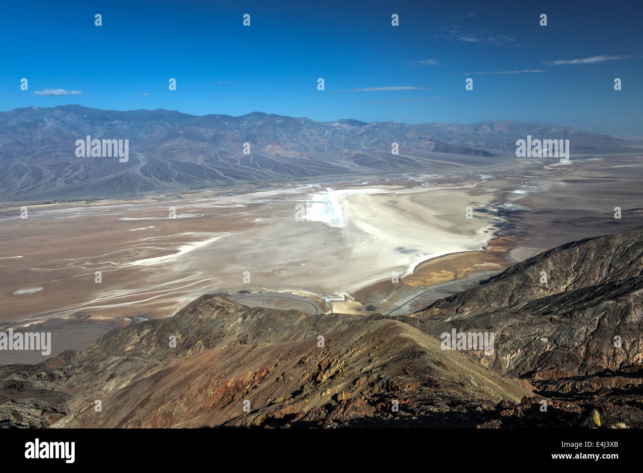 Salt Badwater Basin Panamint Mountains from Dante's View Death Valley ...
