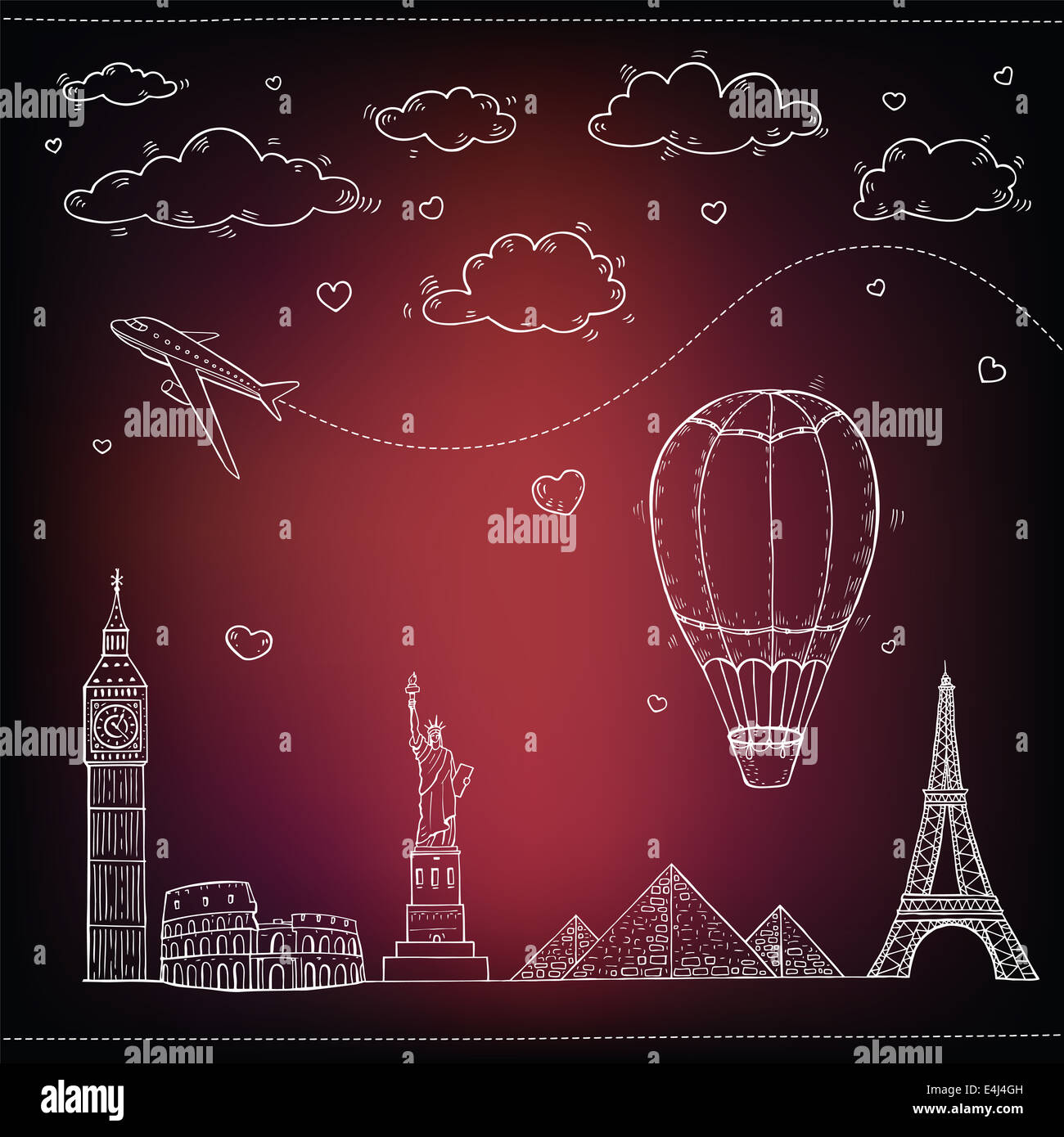 Travel and tourism background Stock Photo - Alamy