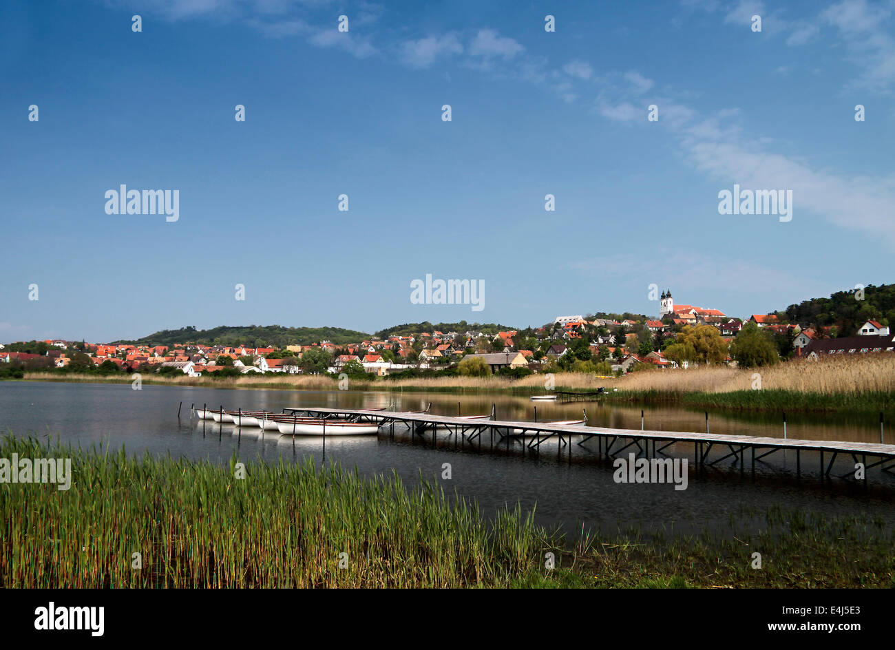 The small village of Tihany at Lake Balaton Hungary Stock Photo - Alamy