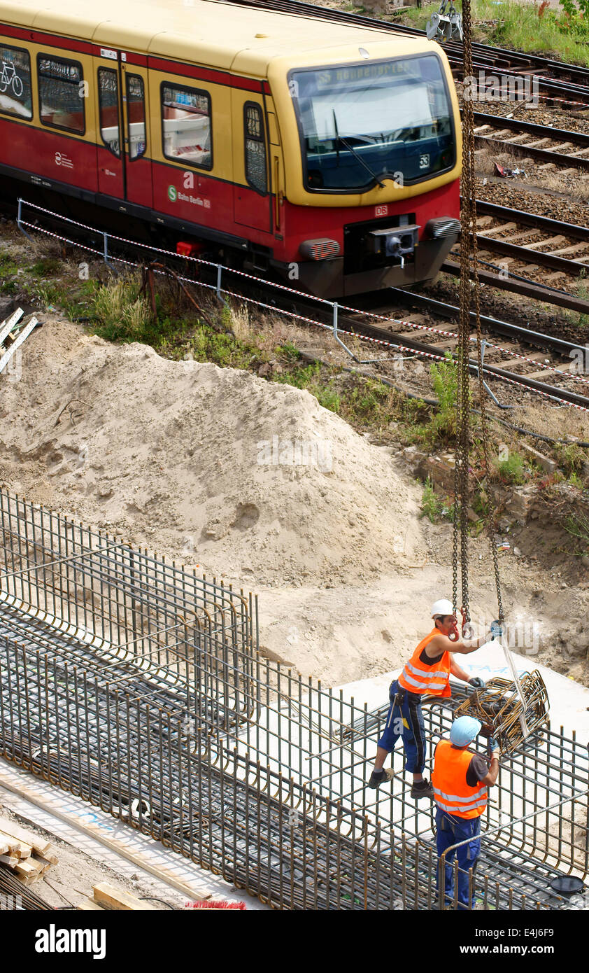 Tram track construction site hi-res stock photography and images - Alamy