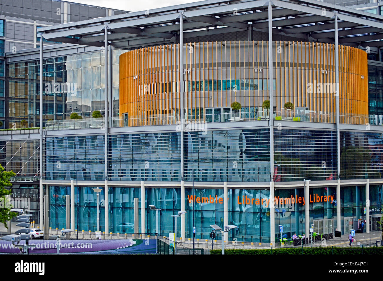 The Wembley Library at the Brent Civic Centre, London Borough of Brent ...