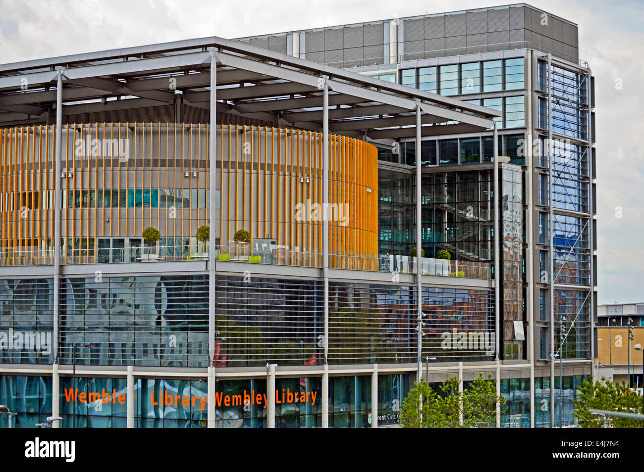 The Wembley Library at the Brent Civic Centre, London Borough of Brent ...