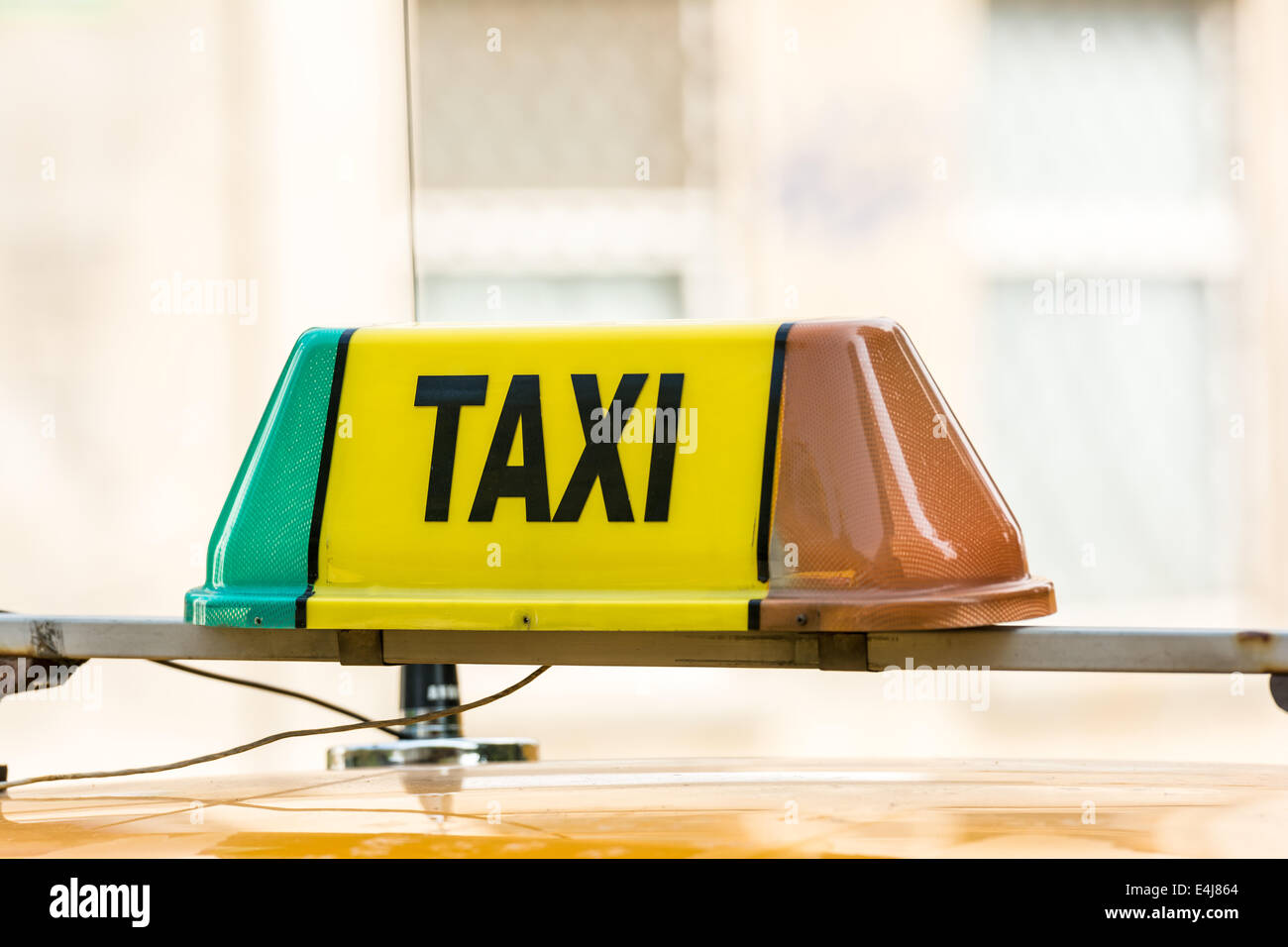 Taxi Cab Sign Stock Photo - Alamy