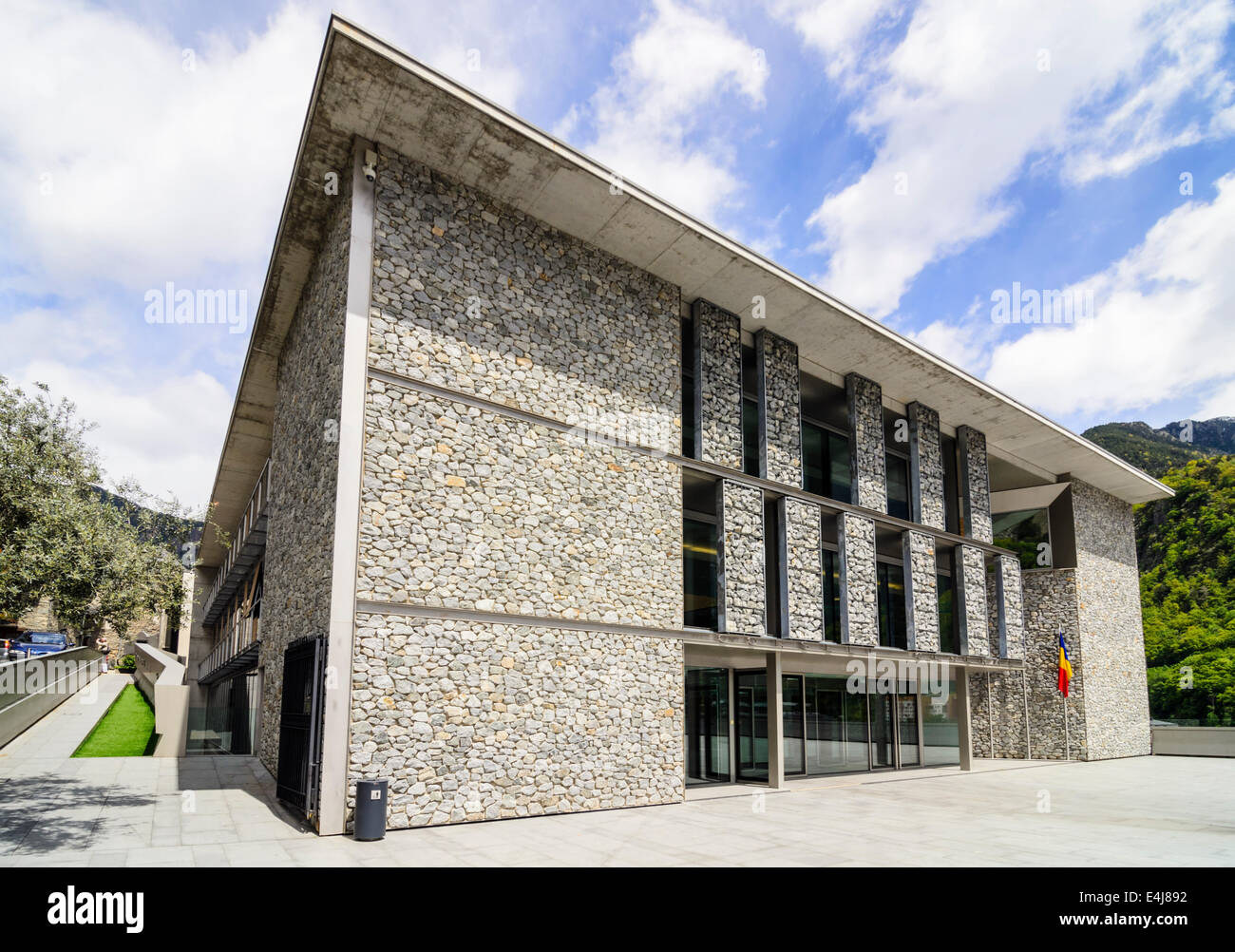 The new parliament building, home to the Andorran Parliament, Andorra ...