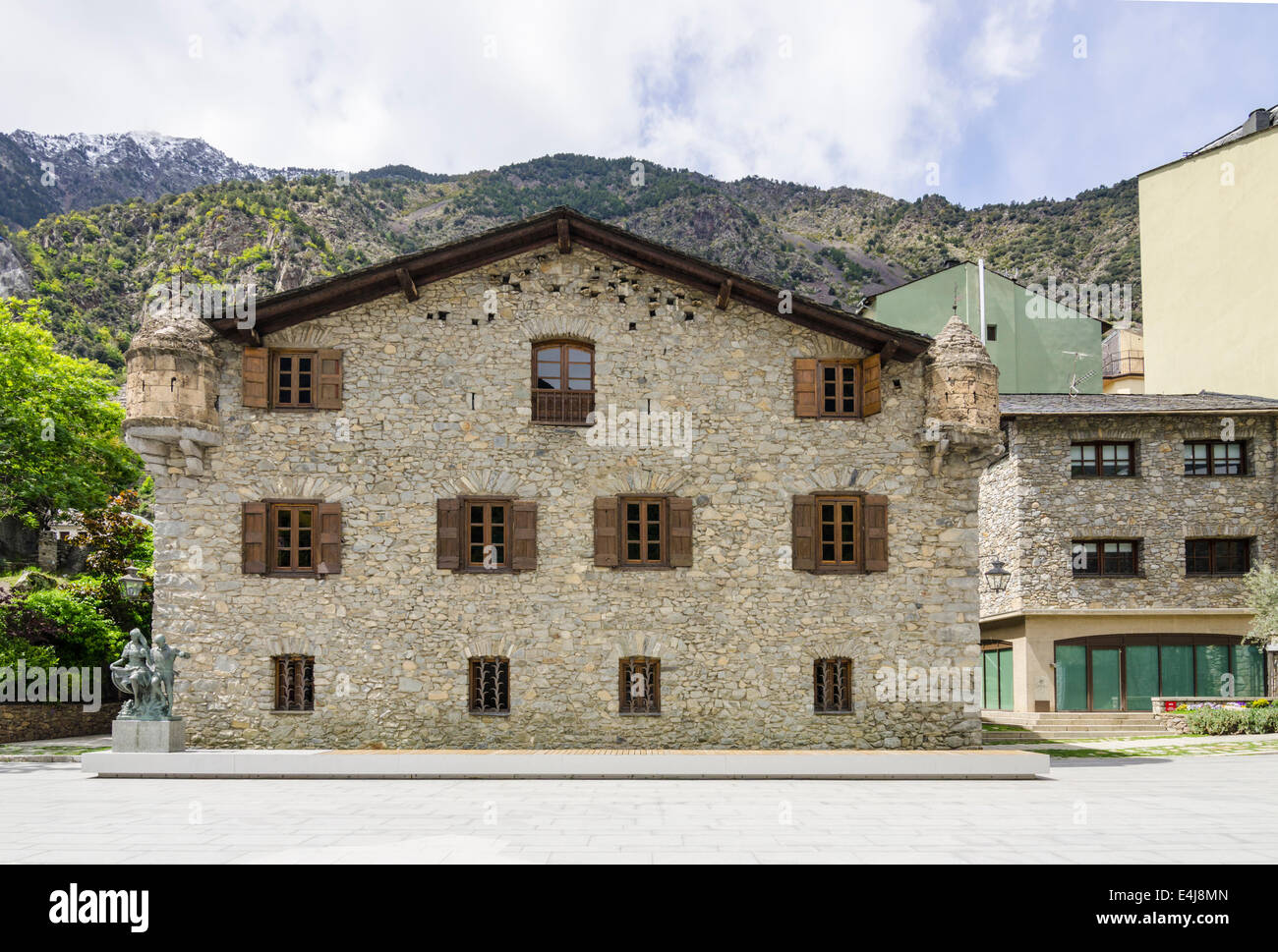 Historic Casa de la Vall, an old house built in 1580, now home to the ...