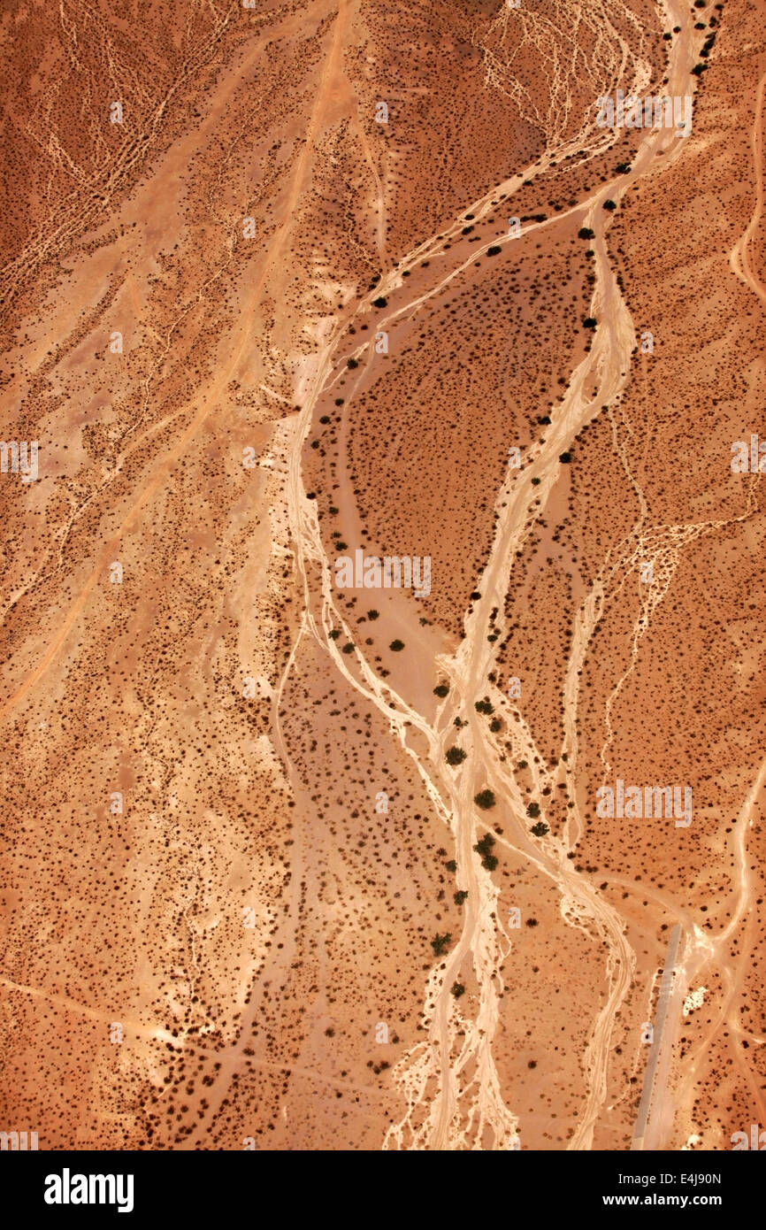 Aerial view of desert Wilderness Area. Arizona, United States Stock ...