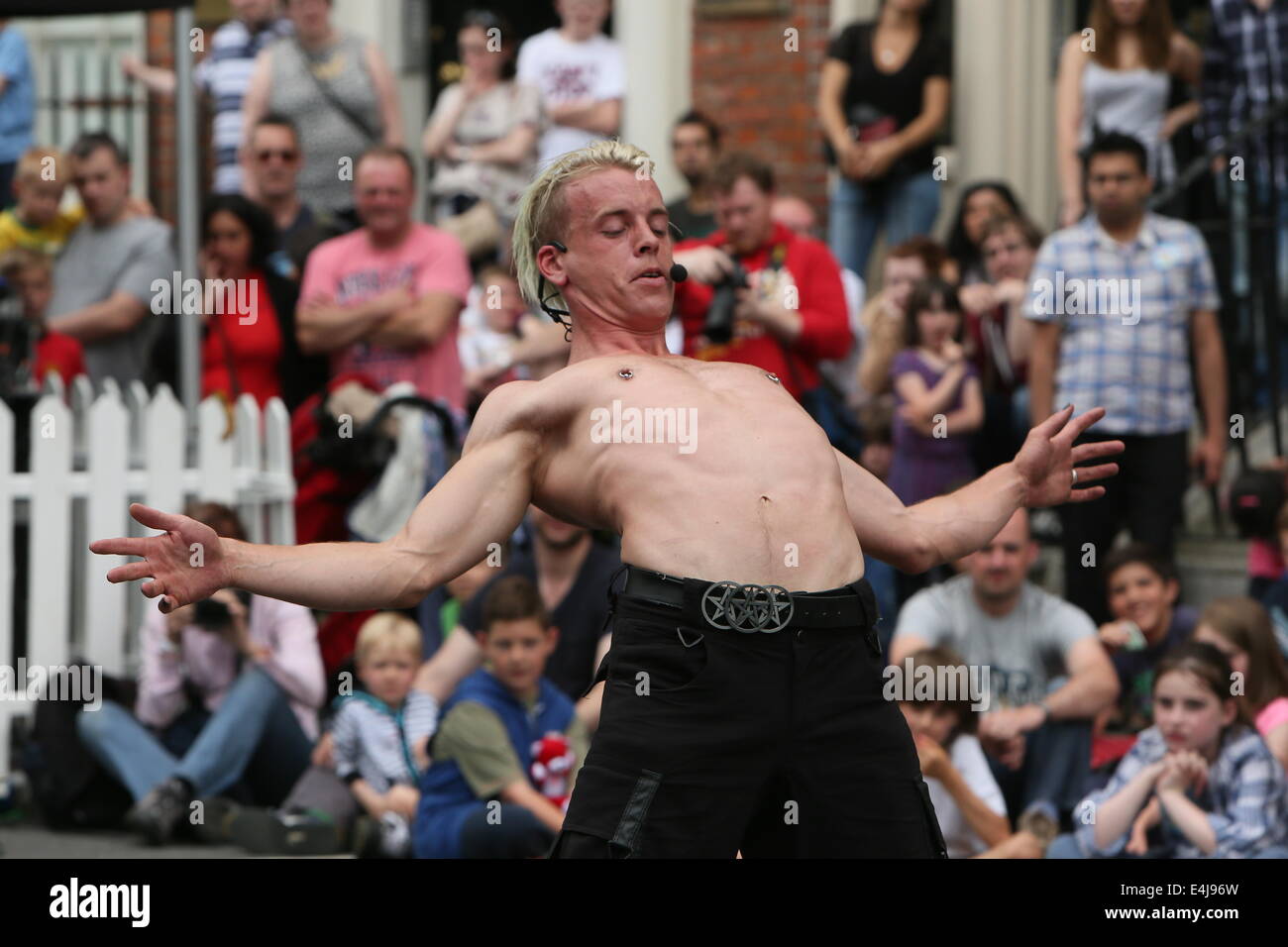 Aerial Manx from Australia performs during the Laya Healthcare City ...