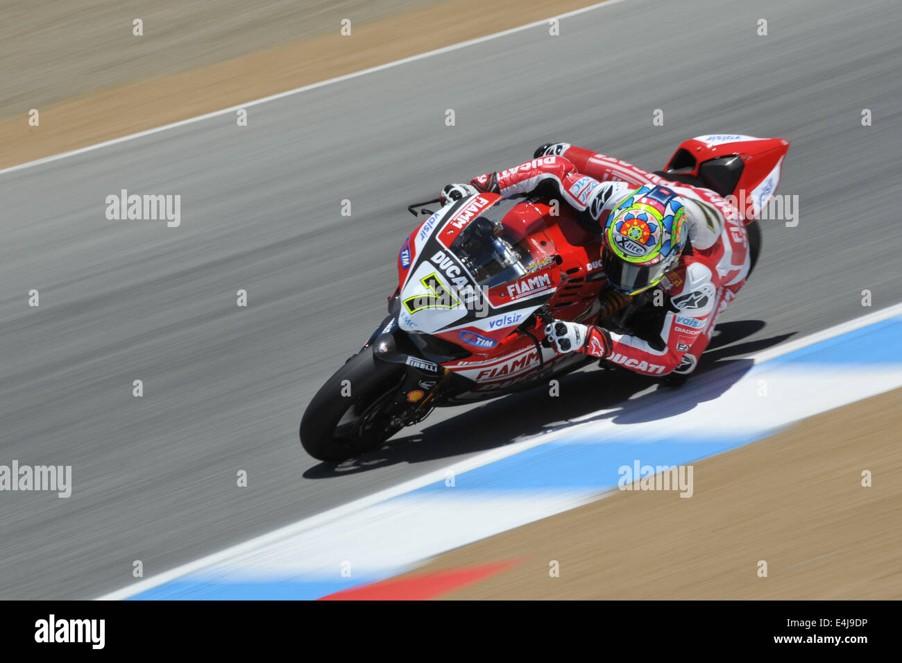 Monterey, California, USA. 12th July, 2014. Ducati Superbike Team rider ...