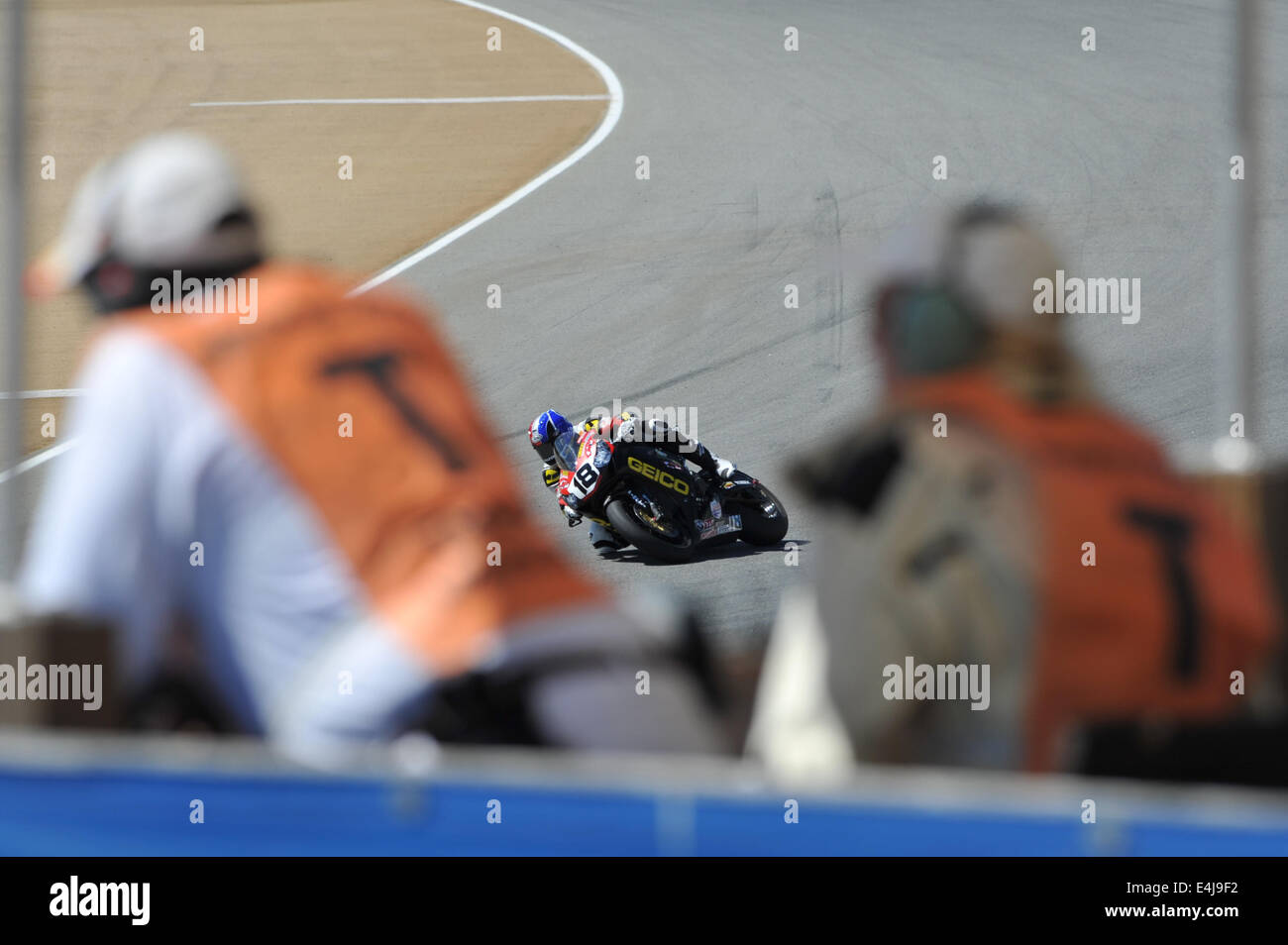 Monterey, California, USA. 12th July, 2014. GEICO Motorcycle Road ...