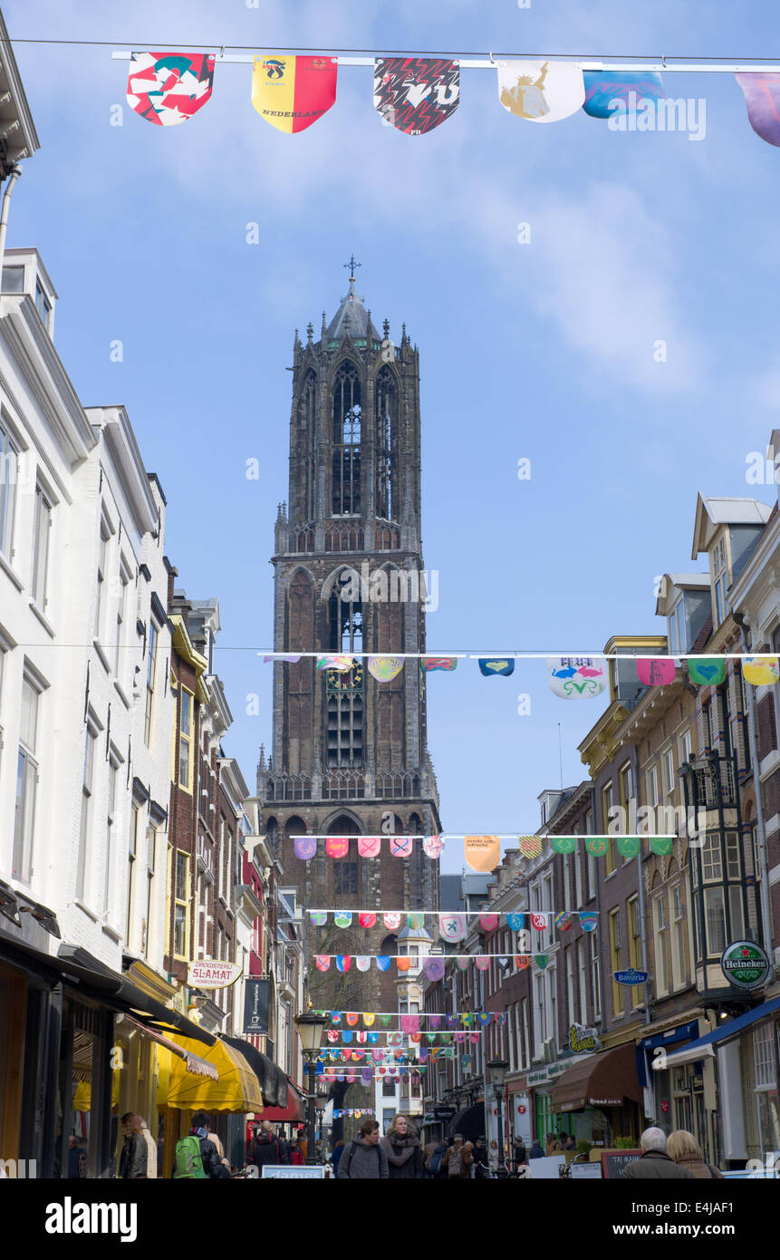 Dom cathedral in Utrecht, Netherlands. With 112 meter it is the highest ...