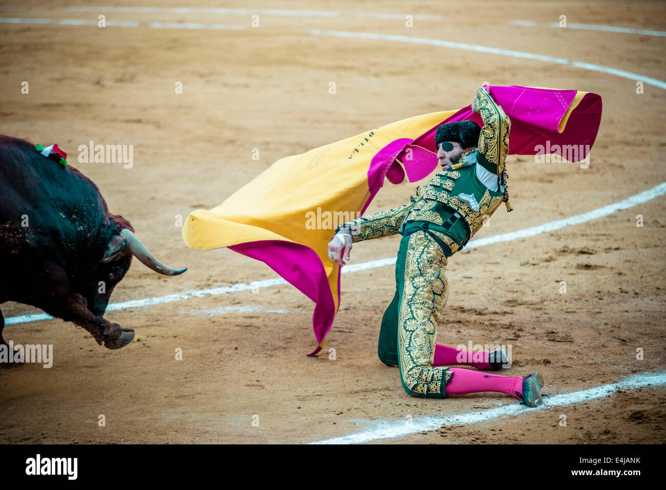 Capote Bullfighter During Bullfight In High Resolution Stock ...