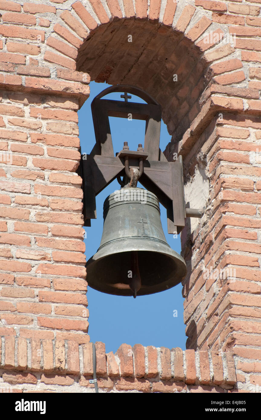 Old bell picture. Details and perspective views Stock Photo - Alamy